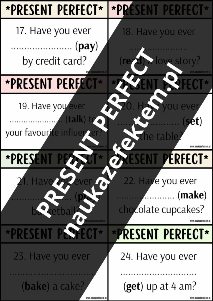 Present Perfect – 3 pliki