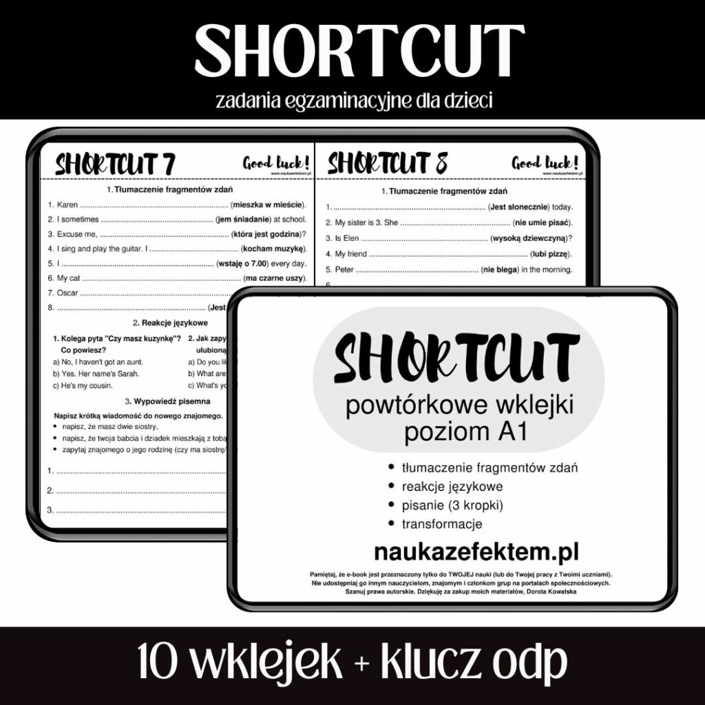 Present Simple – karty pracy, wklejka, a/b/c